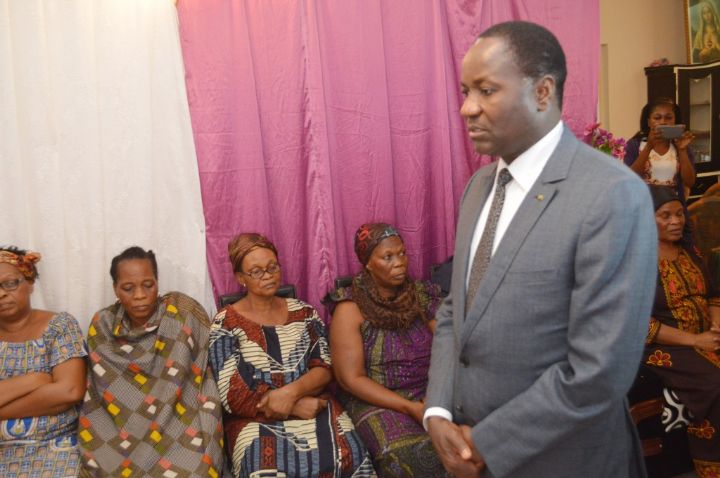 Irié lou colette en deuil Le ministre Sangafowa Coulibaly présent pour ...